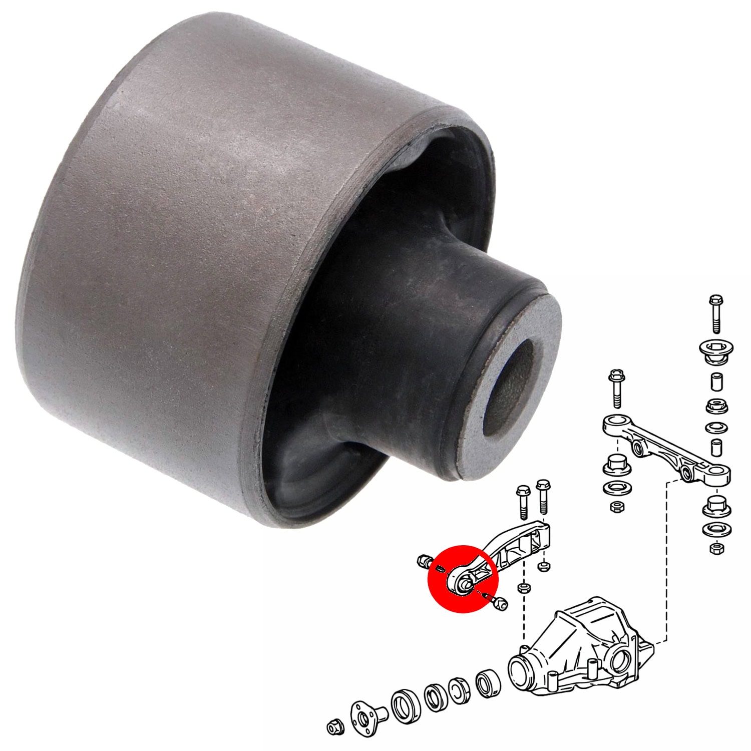Toyota Hiace differential mount bush - SILENTBLOCKS
